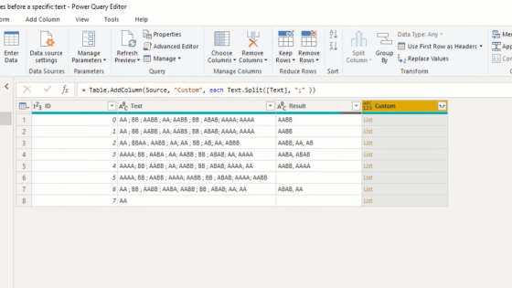 Using Power Query Advanced Editor To Extract Values Before A Specific Text Master Data Skills Ai