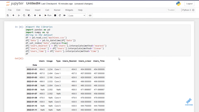 Handling Missing Data In Python Using Interpolation Method Master Data Skills Ai