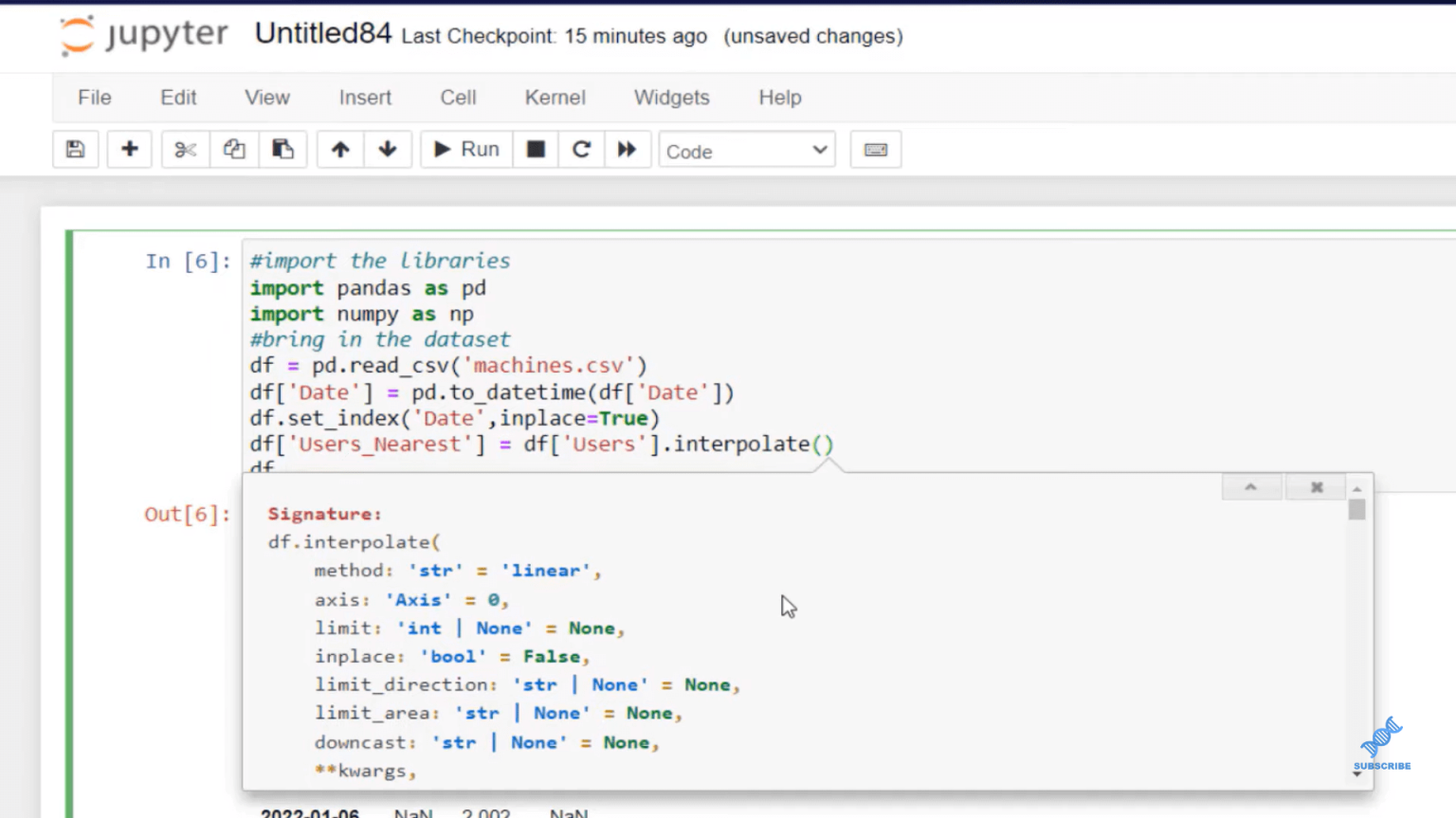 Handling Missing Data In Python Using Interpolation Method Master Data Skills Ai